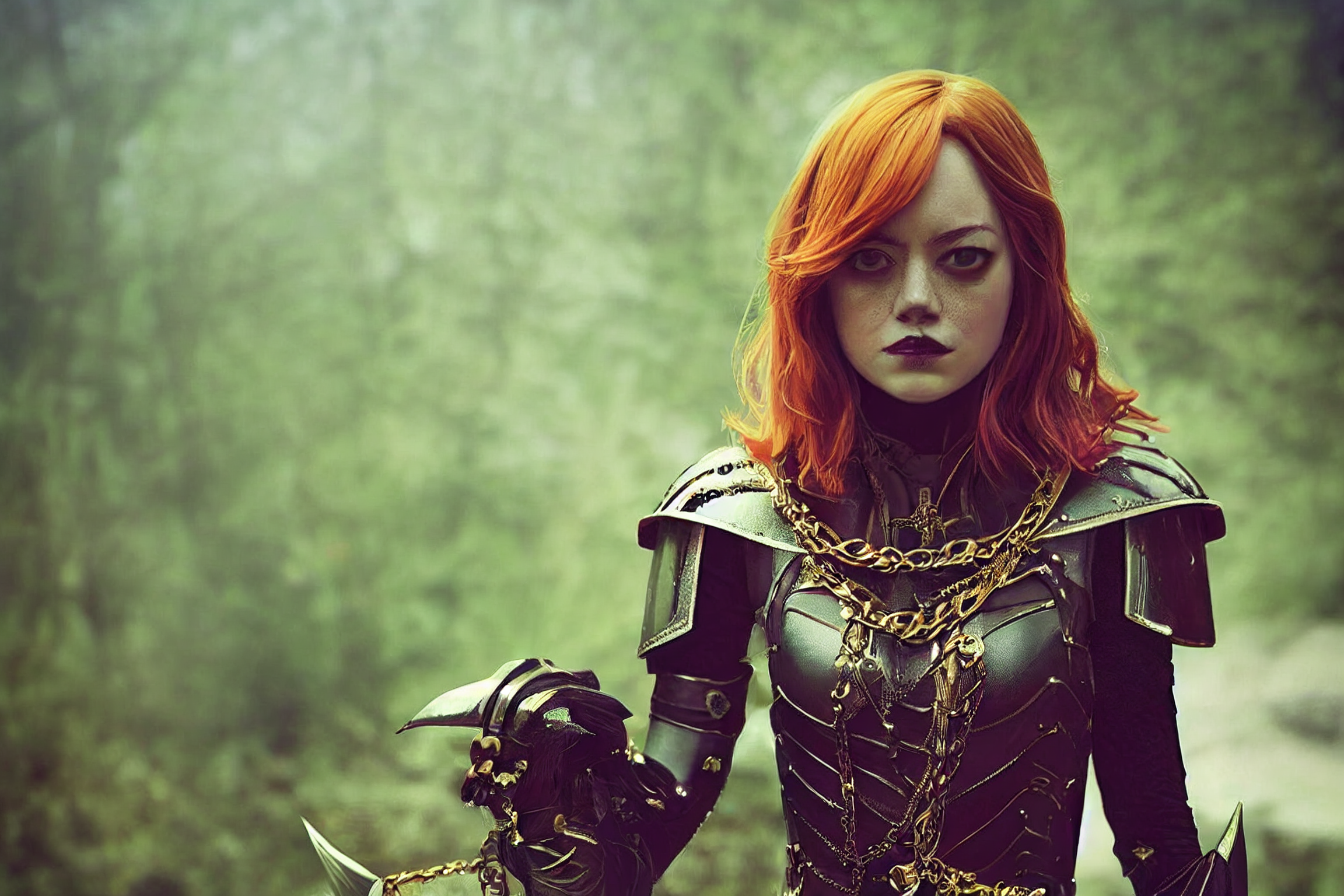 Gothic dark armored ginger Emma | Foundation