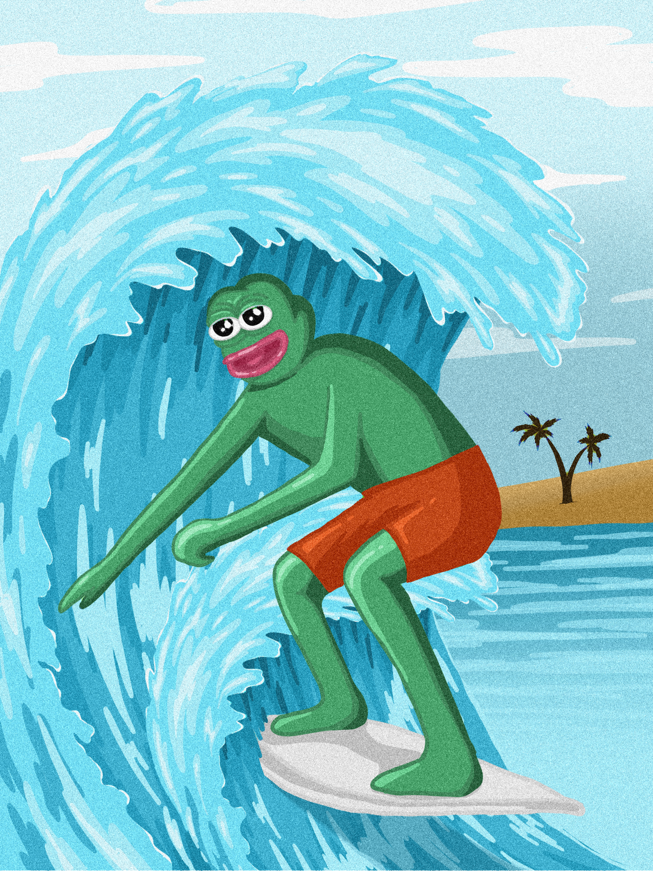 Pepe Surfing | Foundation