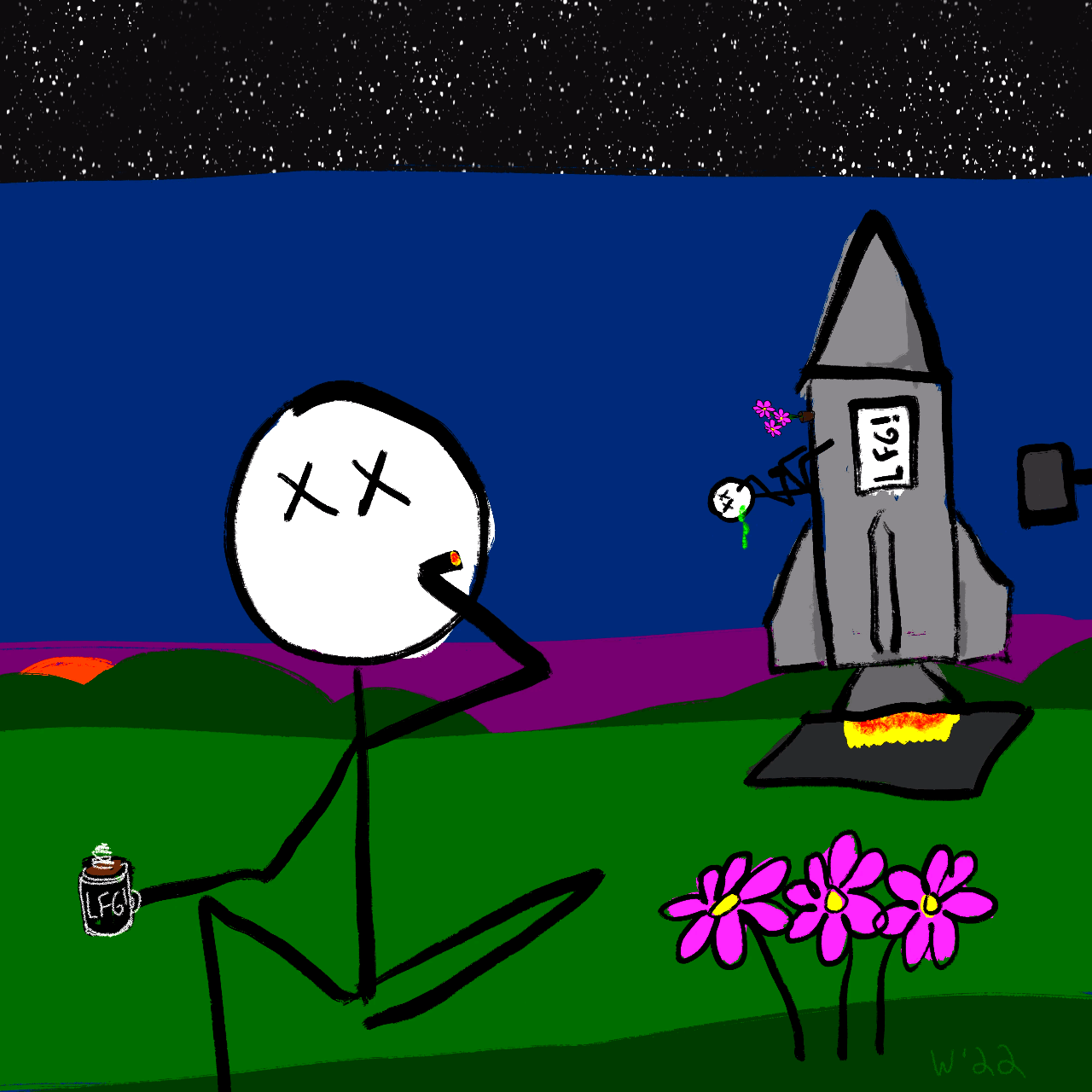 Stoner Stick people 50 | Foundation