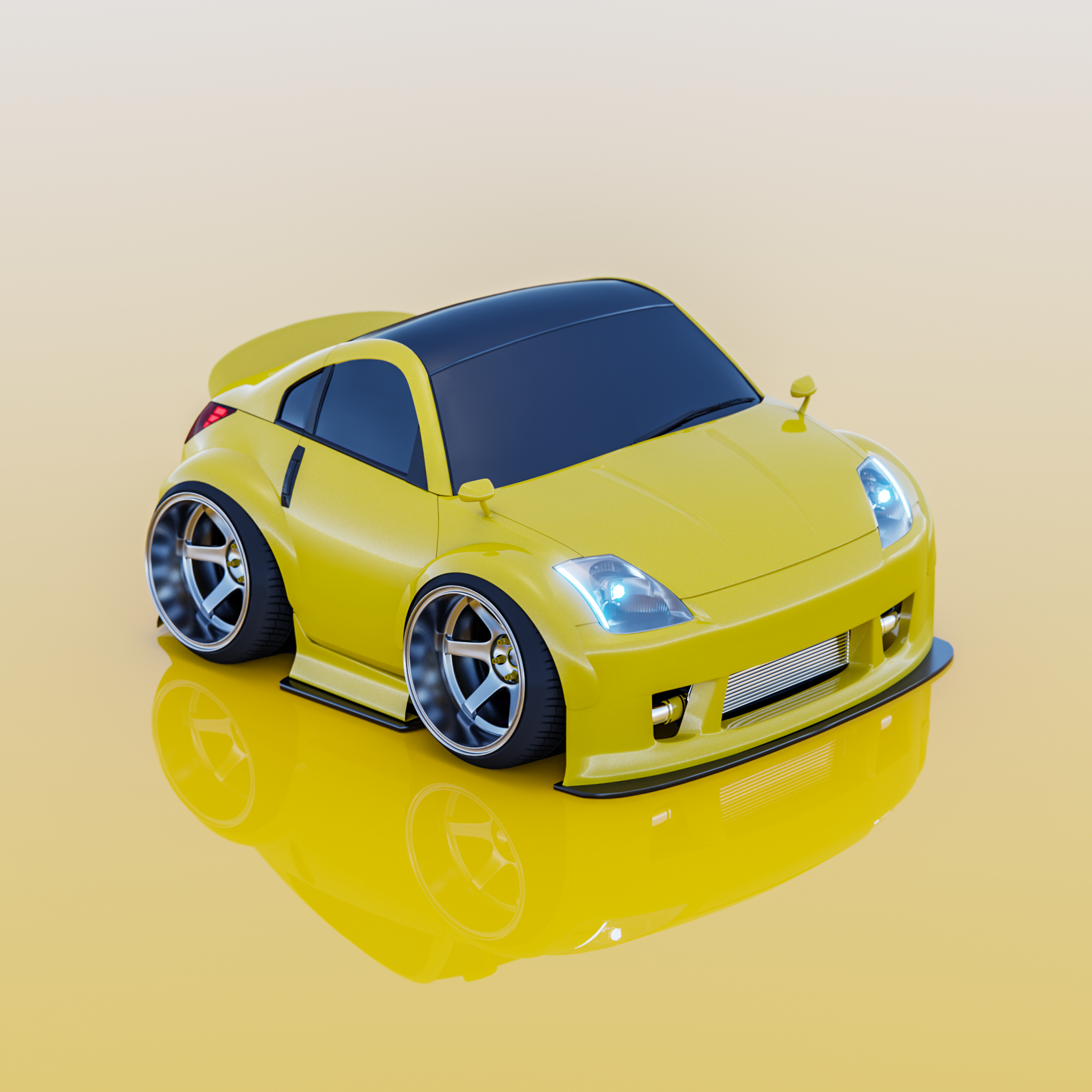 CARtoon 350Z - (Yellow Edition) | Foundation