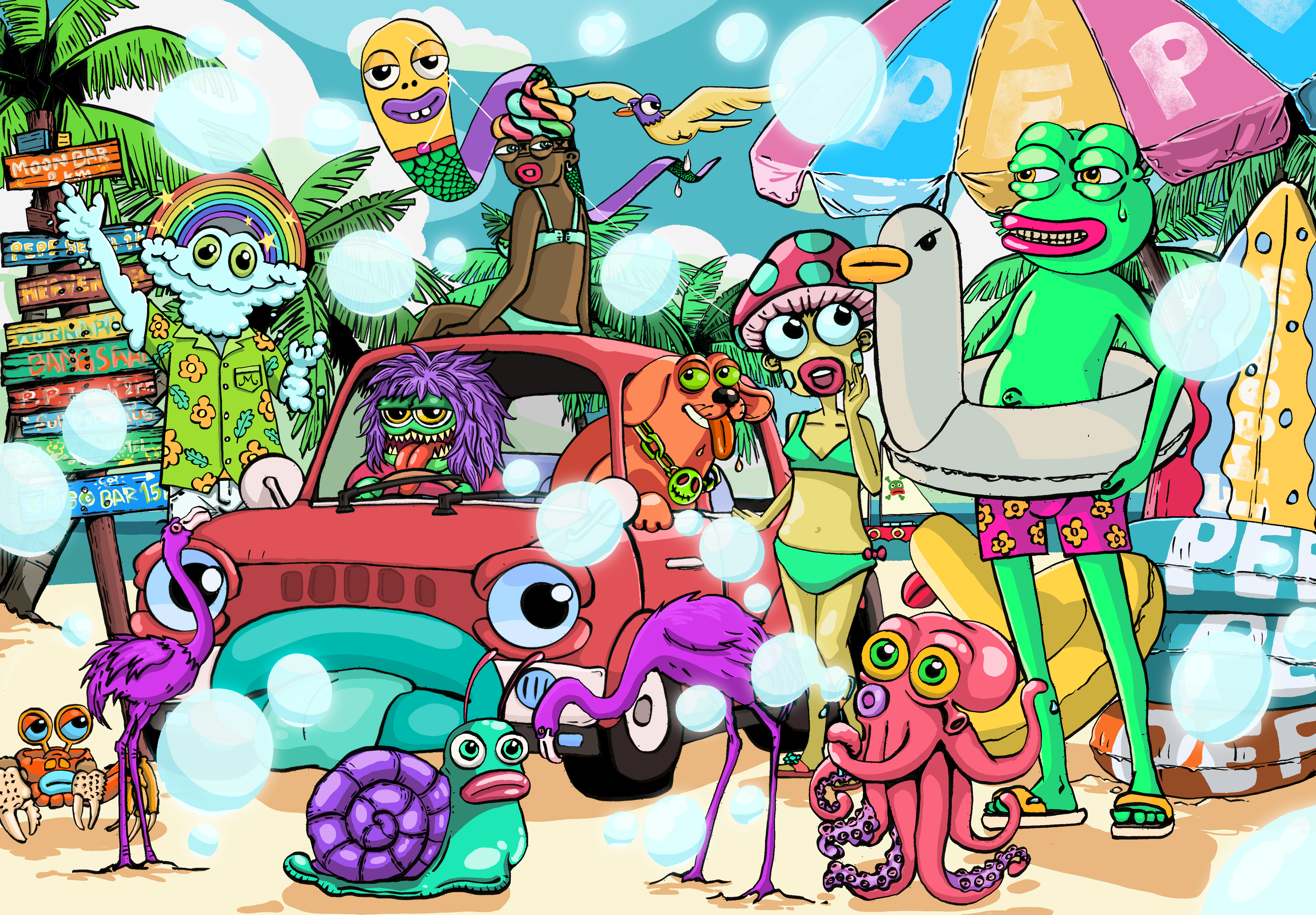 🐸Pepe on the beach🐸 | Foundation