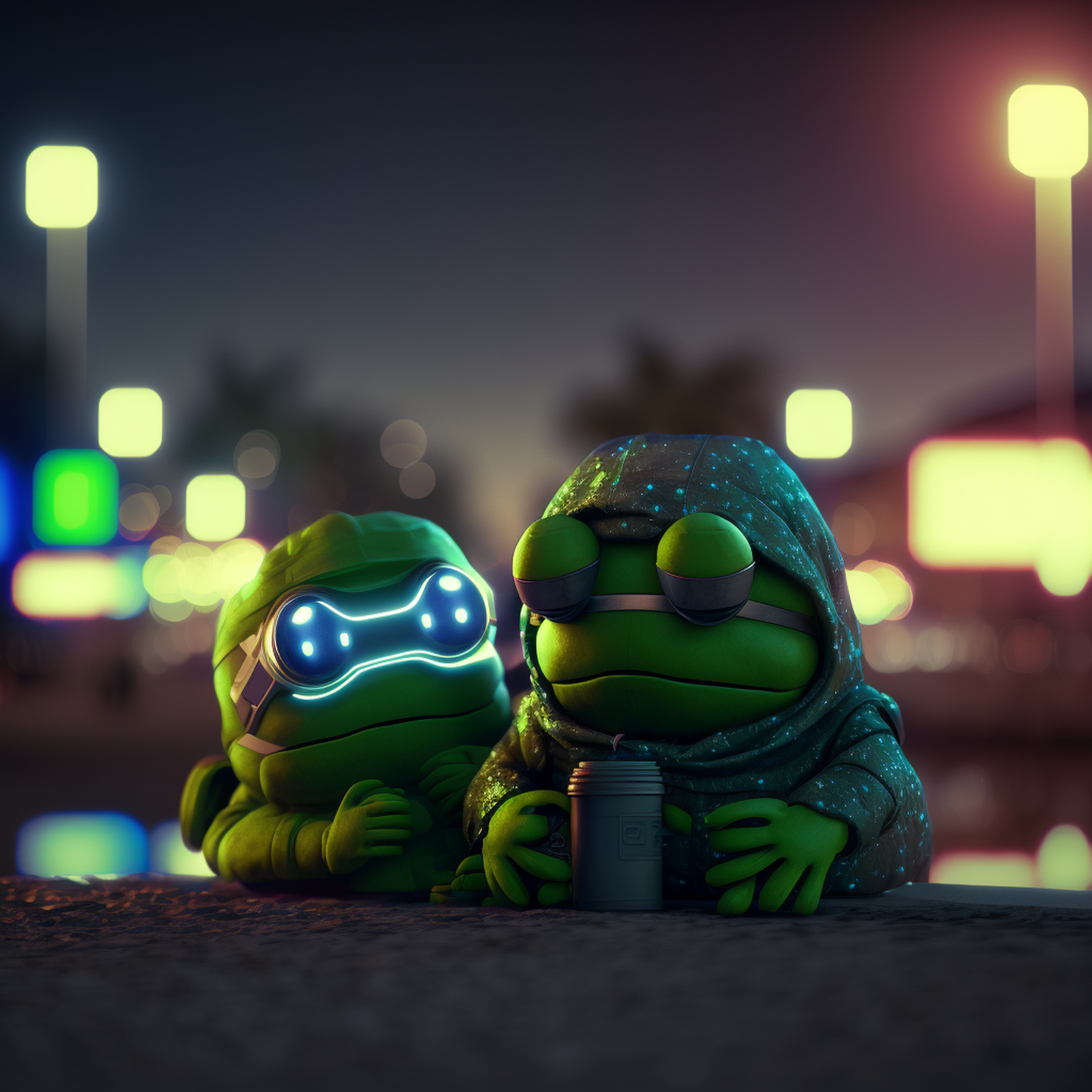 Pepe chilling with pepe lover | Foundation