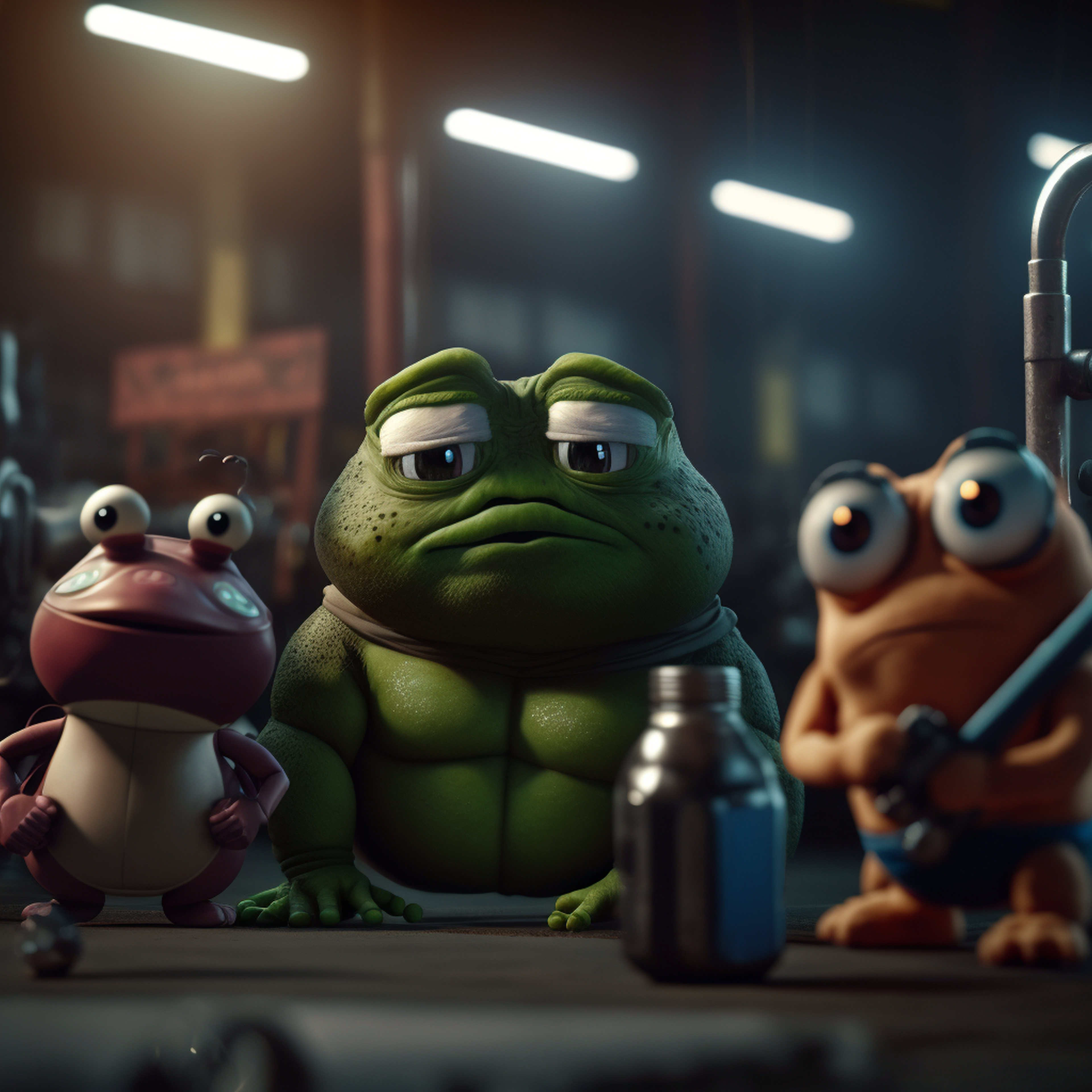 Pepe and friends at the gym | Foundation