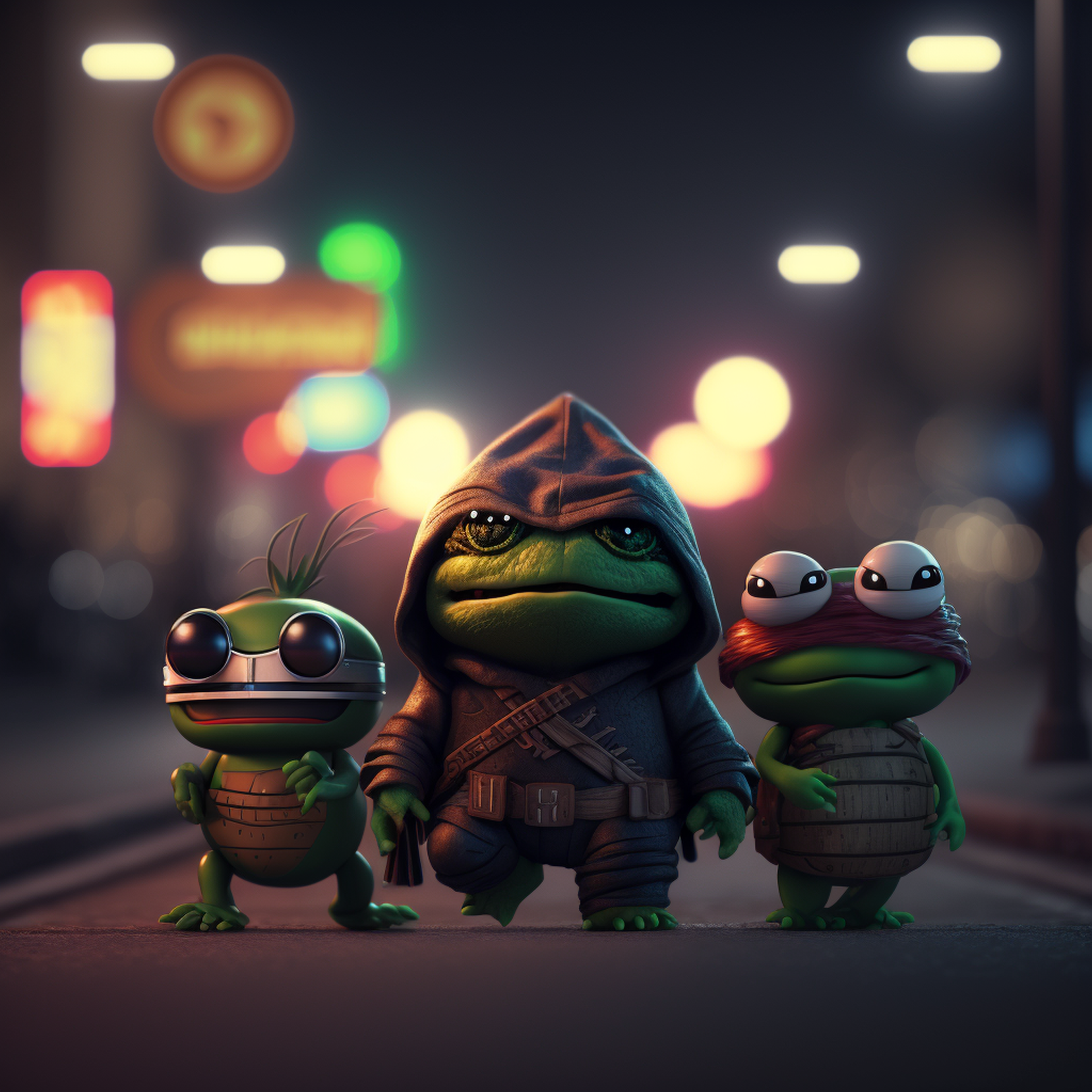 Pepe and friends ninja mode time | Foundation