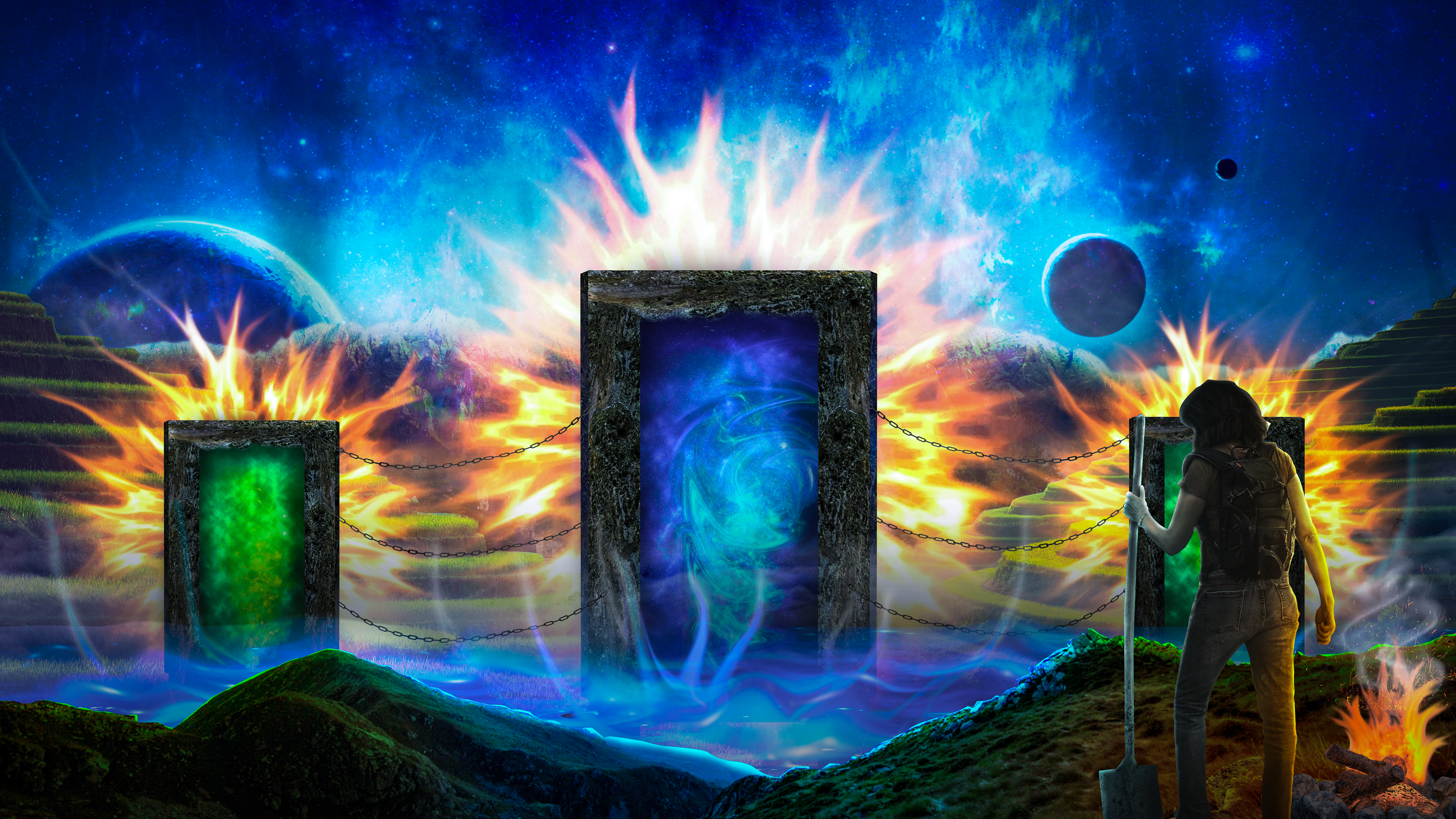 Doors to parallel universes" | Foundation